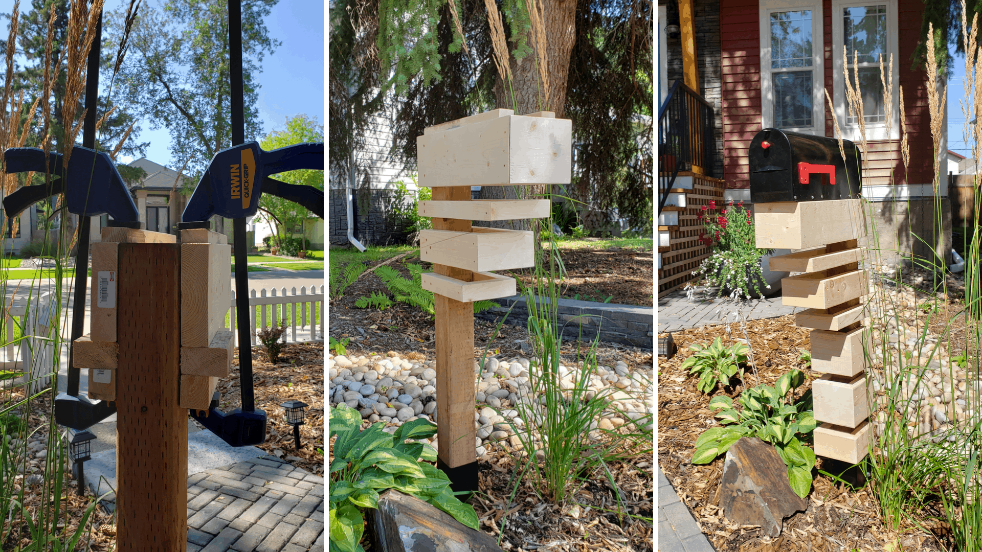 DIY mailbox post designs and ideas - THE HOMESTUD